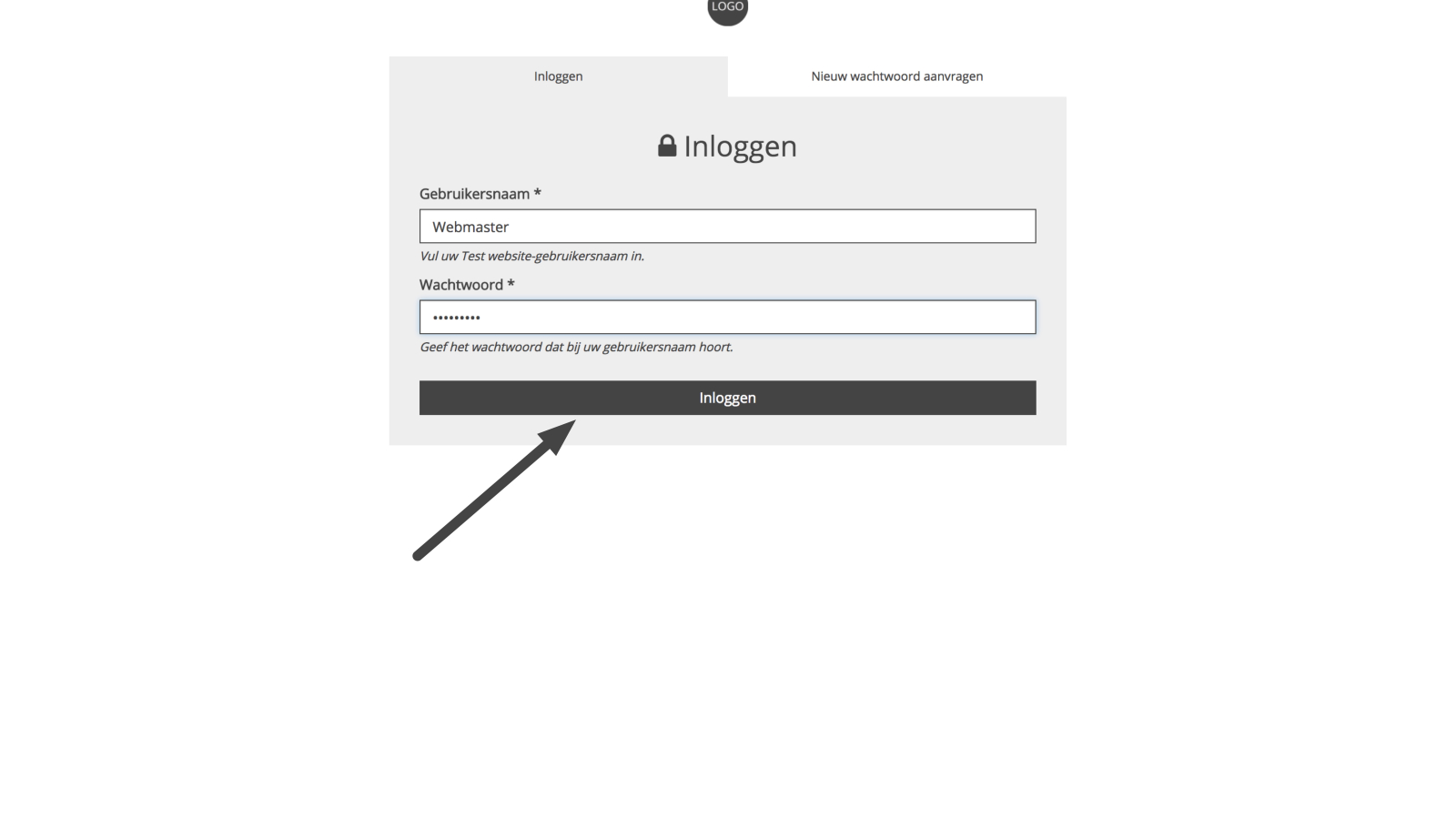 Inloggen op je website | Handleiding